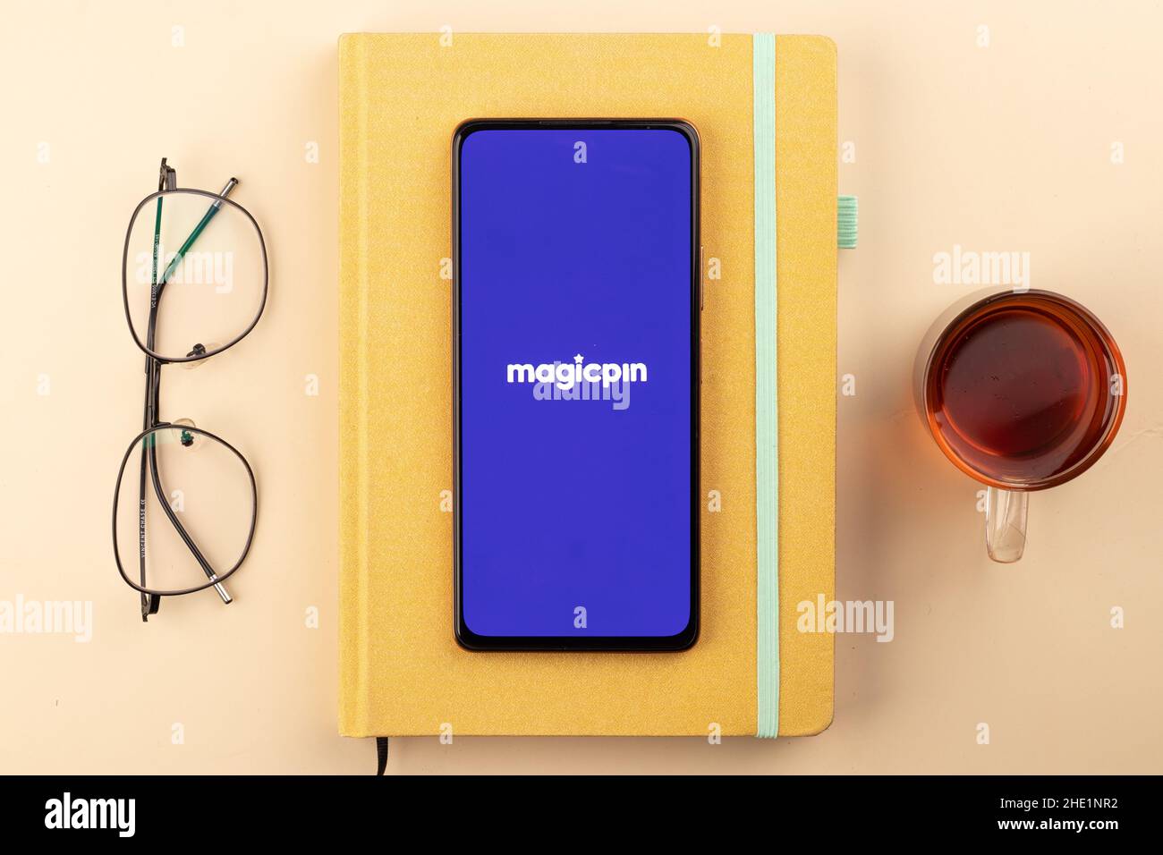 West Bangal, India - December 15, 2021 : Magicpin logo on phone screen ...