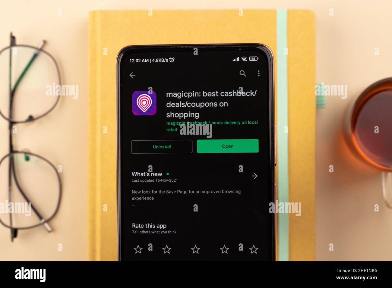West Bangal, India - December 15, 2021 : Magicpin logo on phone screen ...