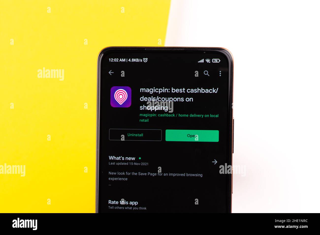 West Bangal, India - December 15, 2021 : Magicpin logo on phone screen ...