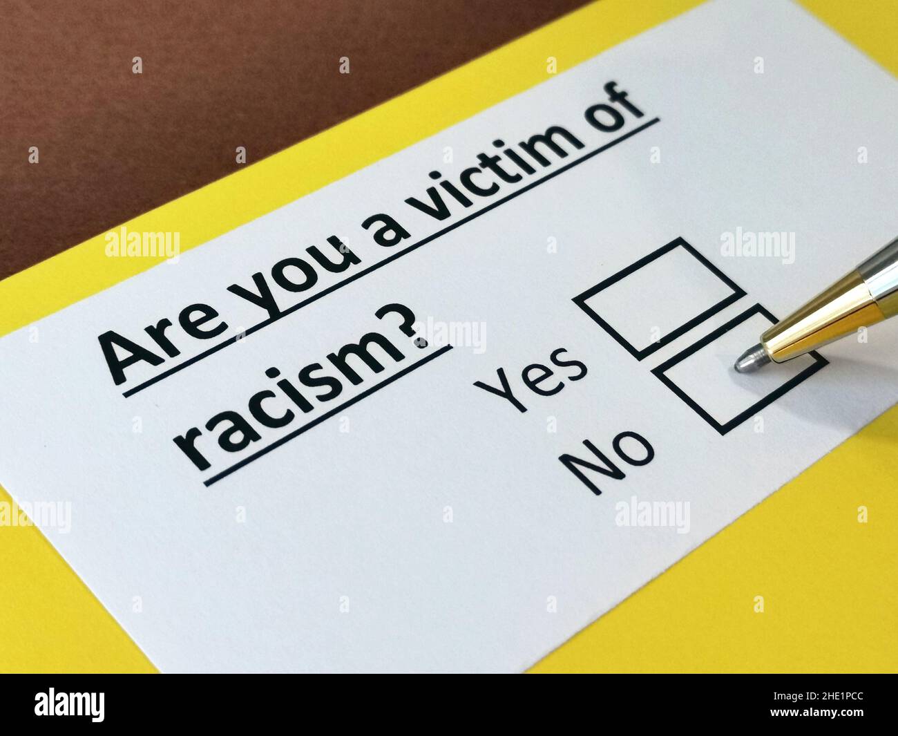 Question racism hi-res stock photography and images - Alamy