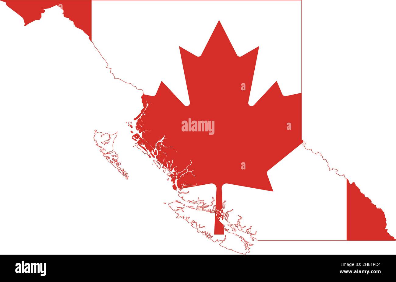 British columbia map vector hi-res stock photography and images - Alamy
