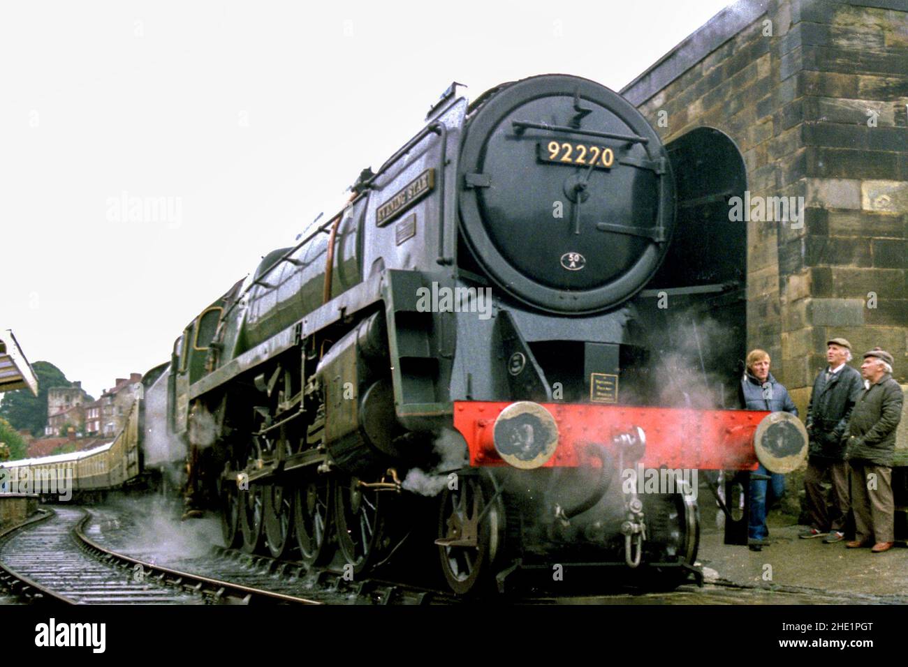 Evening Star on the North Yorkshire Moors Railway in 1987 Stock Photo ...