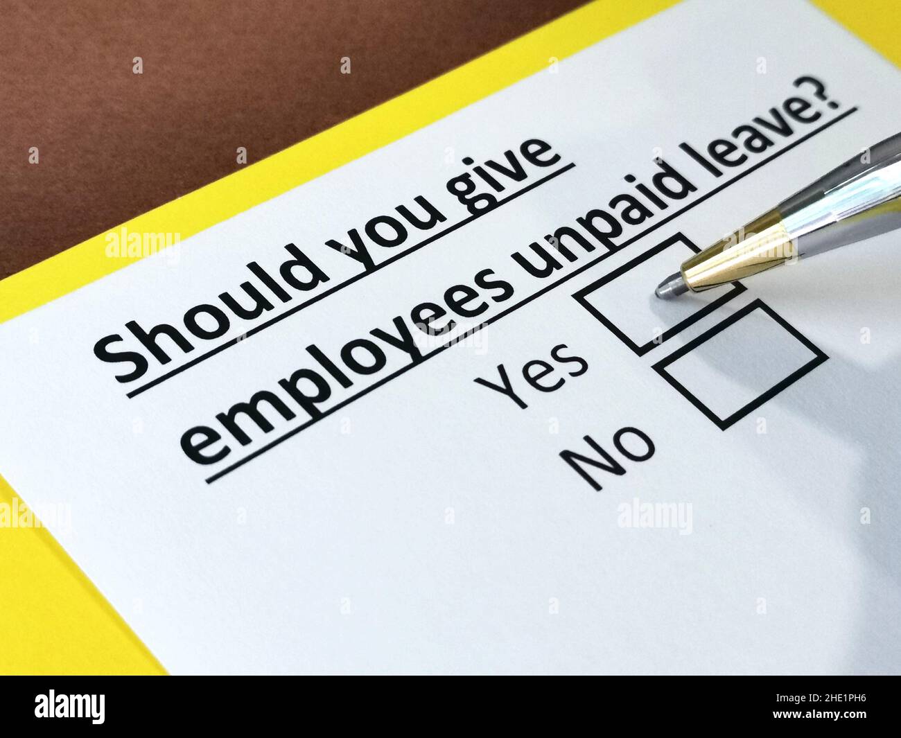 Unpaid leave hi-res stock photography and images - Alamy