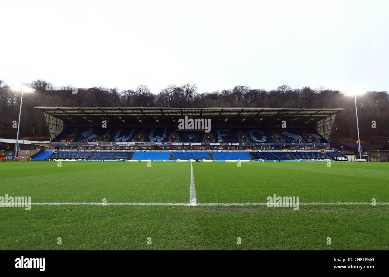 Adams Park Stadium, Wycombe. Picture date: Saturday January 8, 2022 ...
