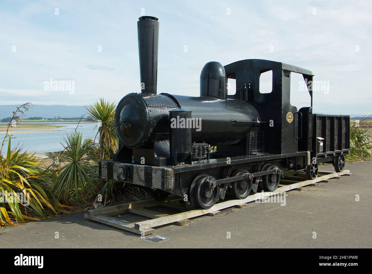Historical steam engine "Black Maria" in Riverton,Southland on South ...