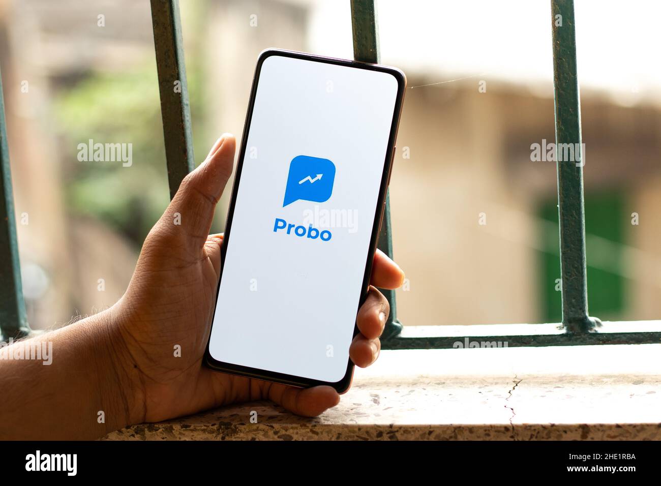 West Bangal, India - December 15, 2021 : Probo logo on phone screen ...