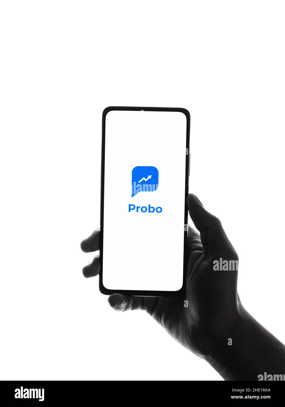 West Bangal, India - December 15, 2021 : Probo logo on phone screen ...