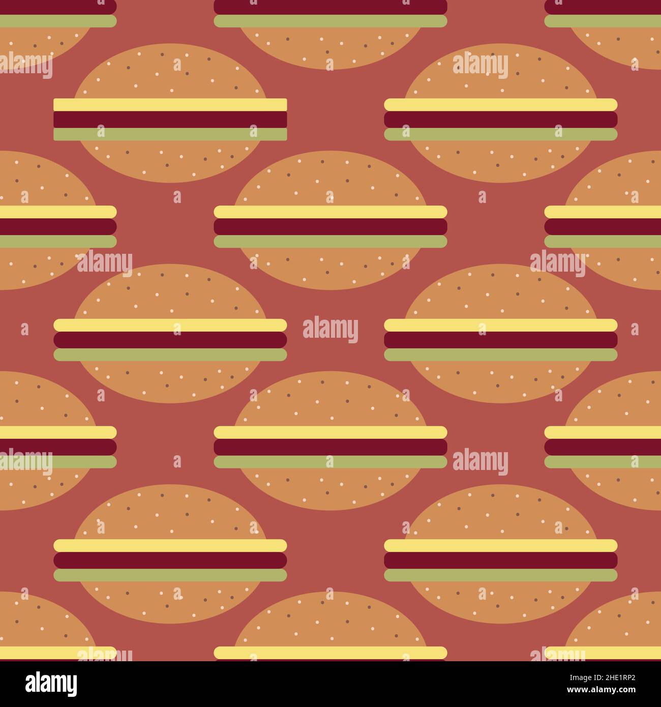 A simple graphic burgers seamless vector pattern Stock Vector Image ...