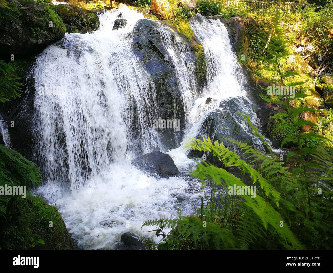 Beautiful waterfall summer sunny day hi-res stock photography and ...