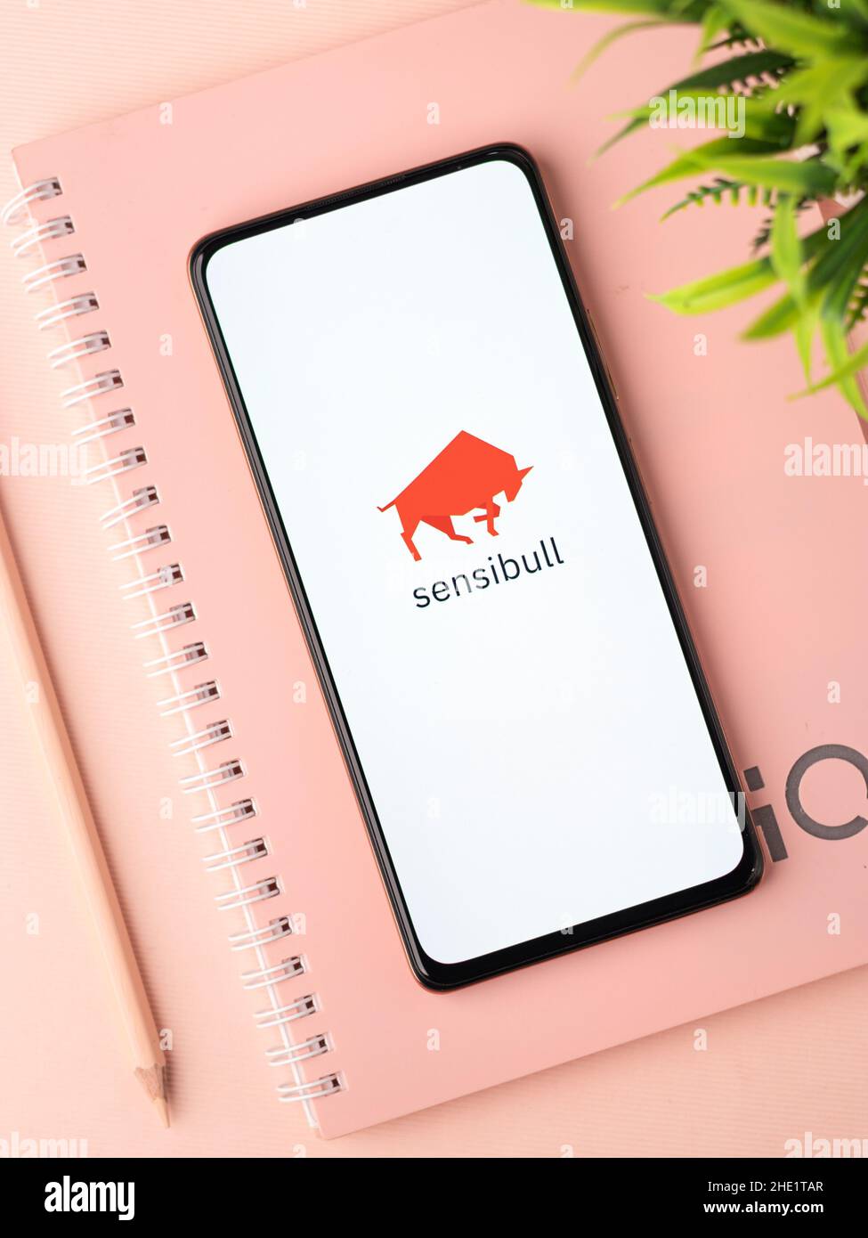 West Bangal, India - December 15, 2021 : Sensibull logo on phone screen ...