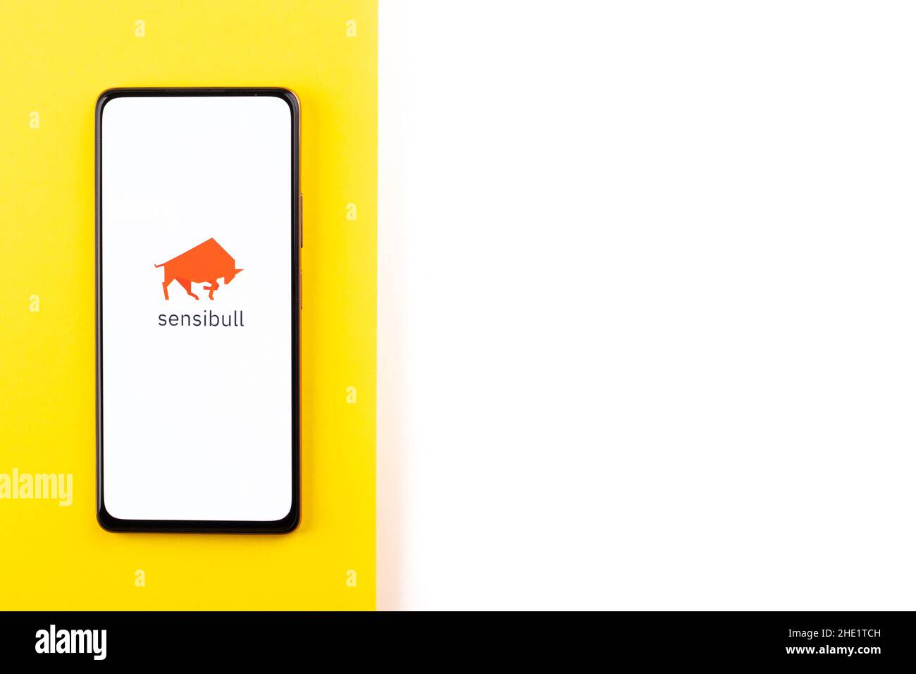 West Bangal, India - December 15, 2021 : Sensibull logo on phone screen ...