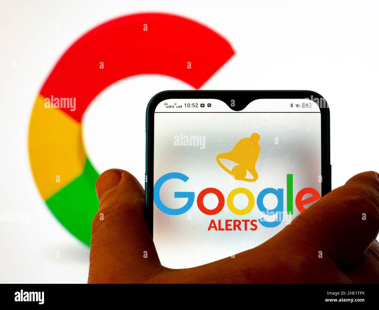 Google alerts logo hi-res stock photography and images - Alamy
