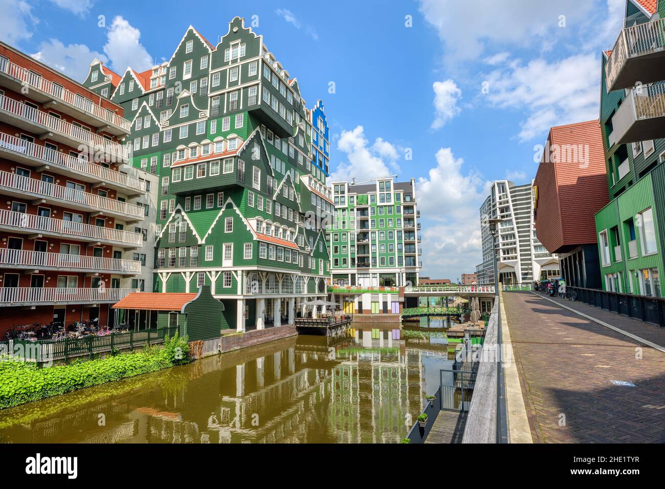 Zaandam town, a popular one day trip destination from Amsterdam city ...