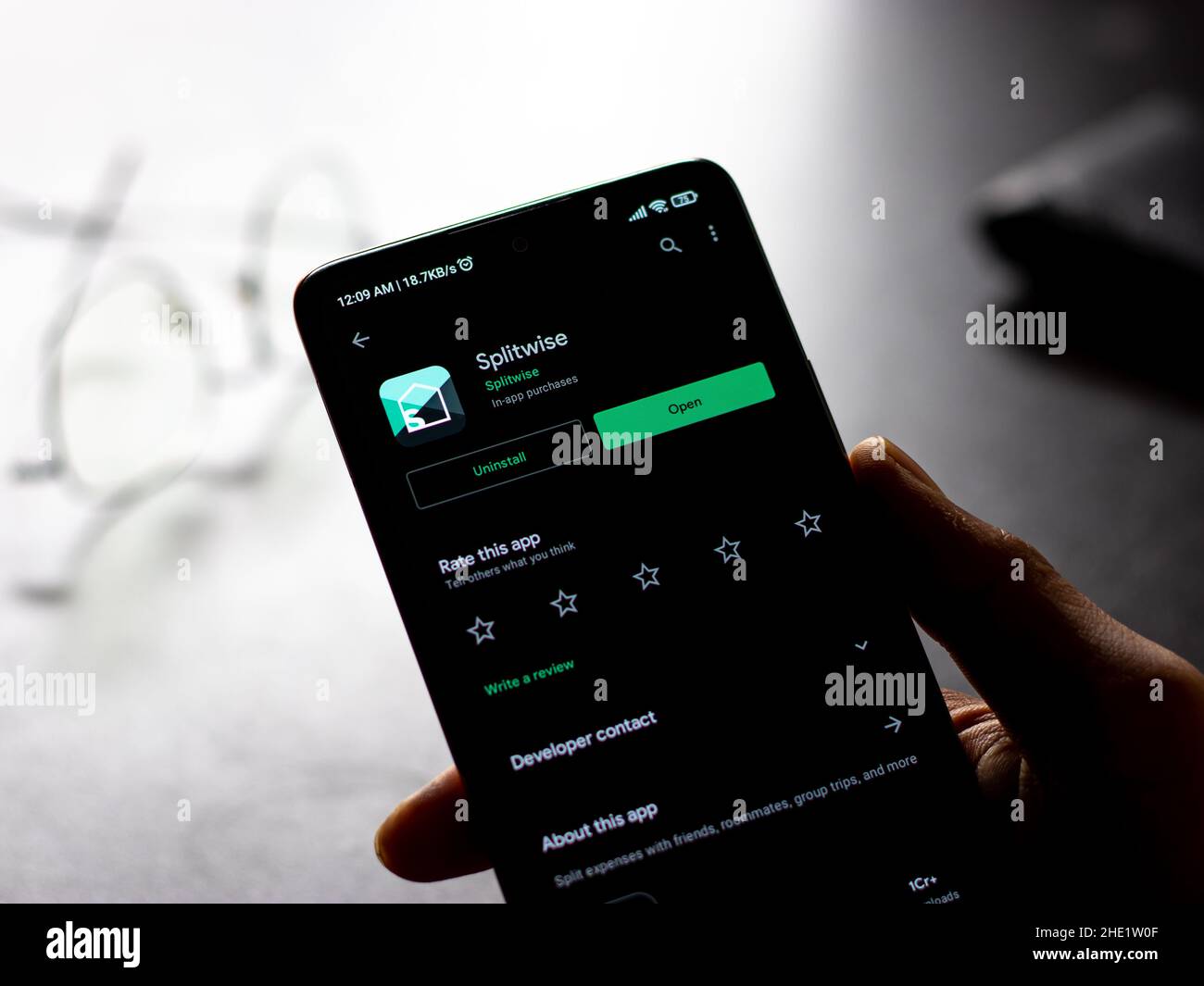 West Bangal, India - January 7, 2022 : Splitwise logo on phone screen ...