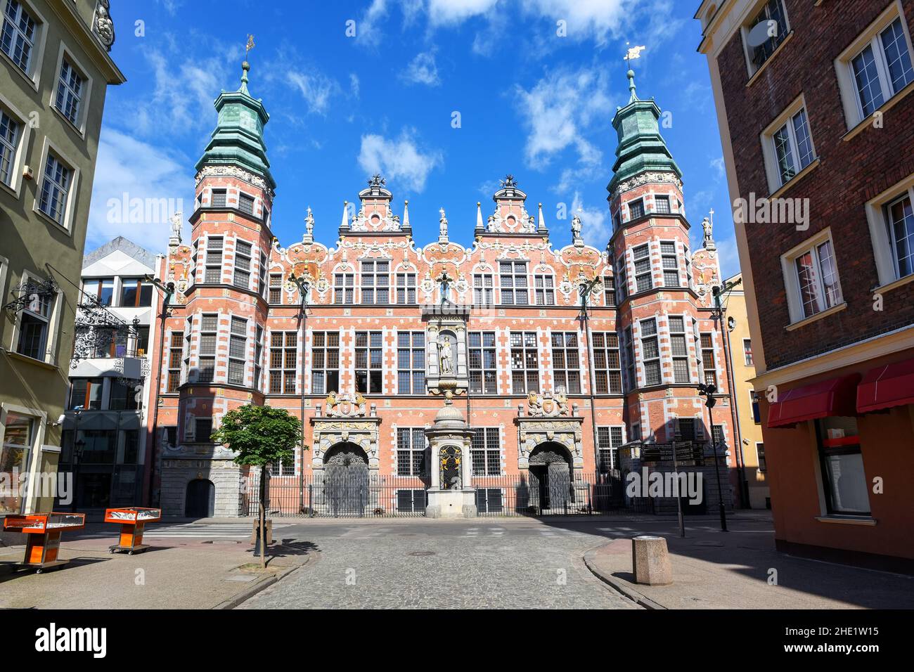 Historical Great Armoury building in Gdansk, Poland, is a prominent ...