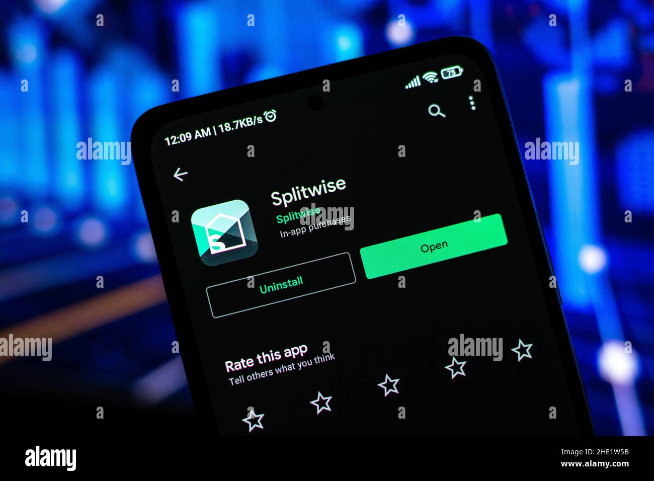 West Bangal, India - January 7, 2022 : Splitwise logo on phone screen ...