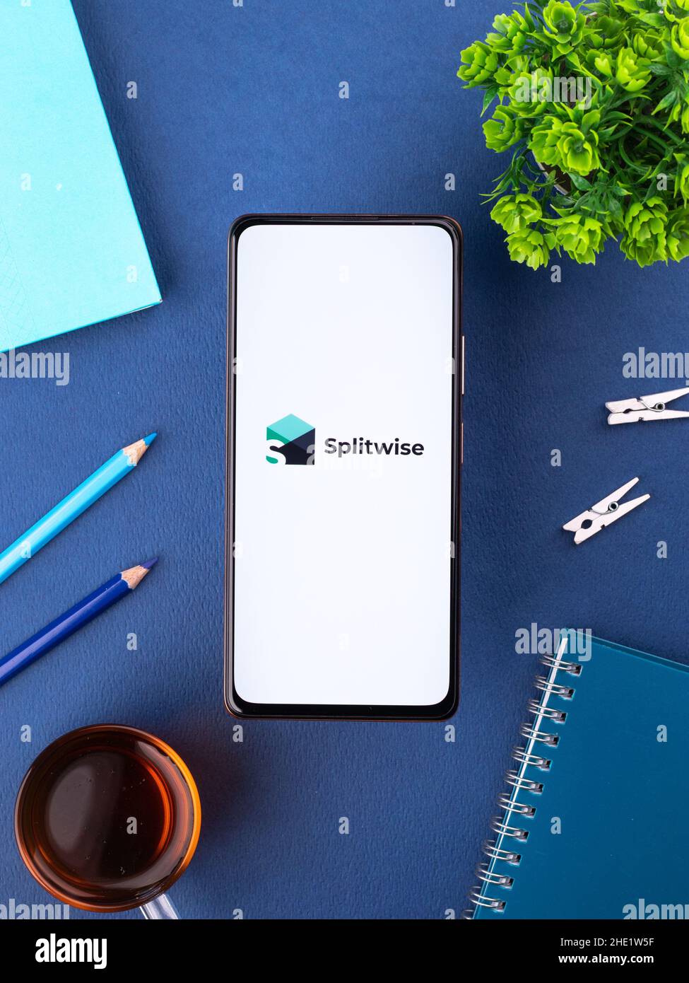 West Bangal, India - January 7, 2022 : Splitwise logo on phone screen ...