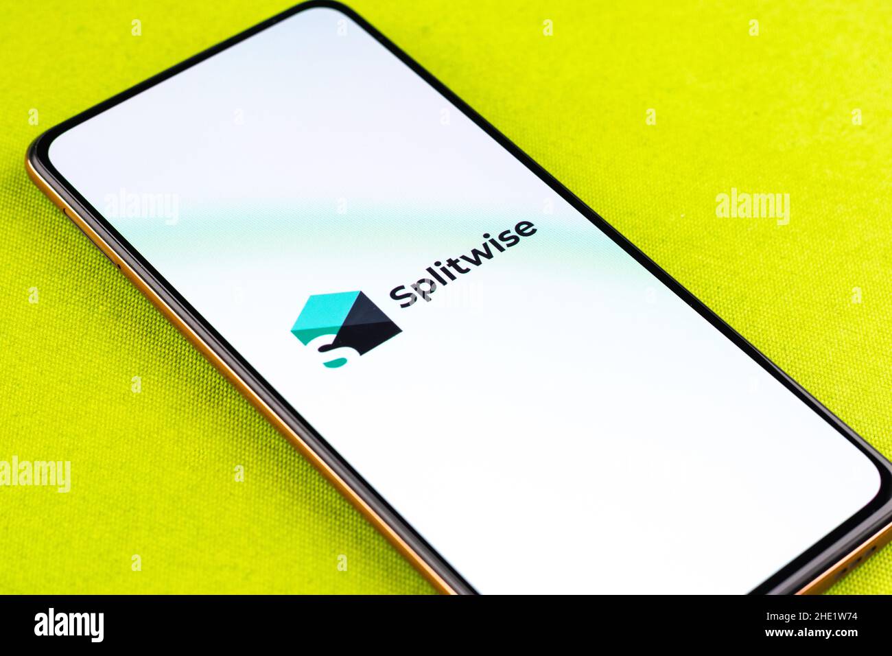 West Bangal, India - January 7, 2022 : Splitwise logo on phone screen ...