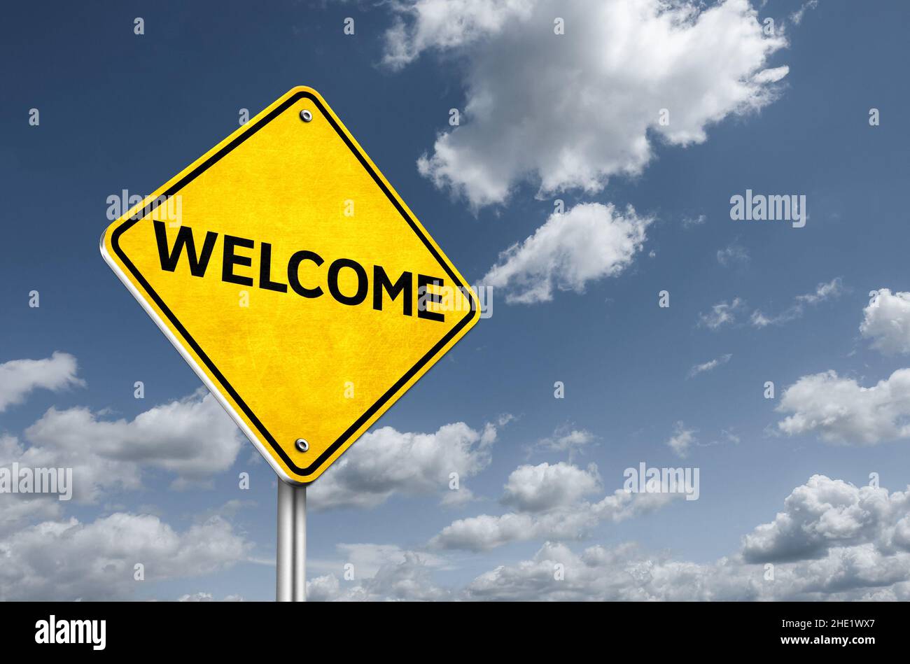 Welcome to road sign hi-res stock photography and images - Alamy