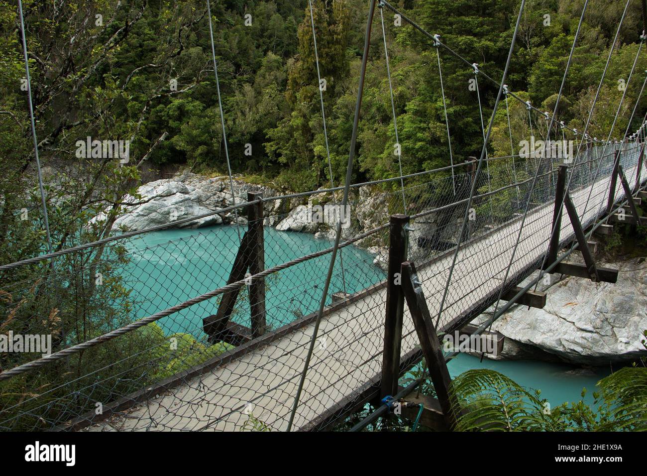 Suspension bridge in hokitika hi-res stock photography and images - Alamy