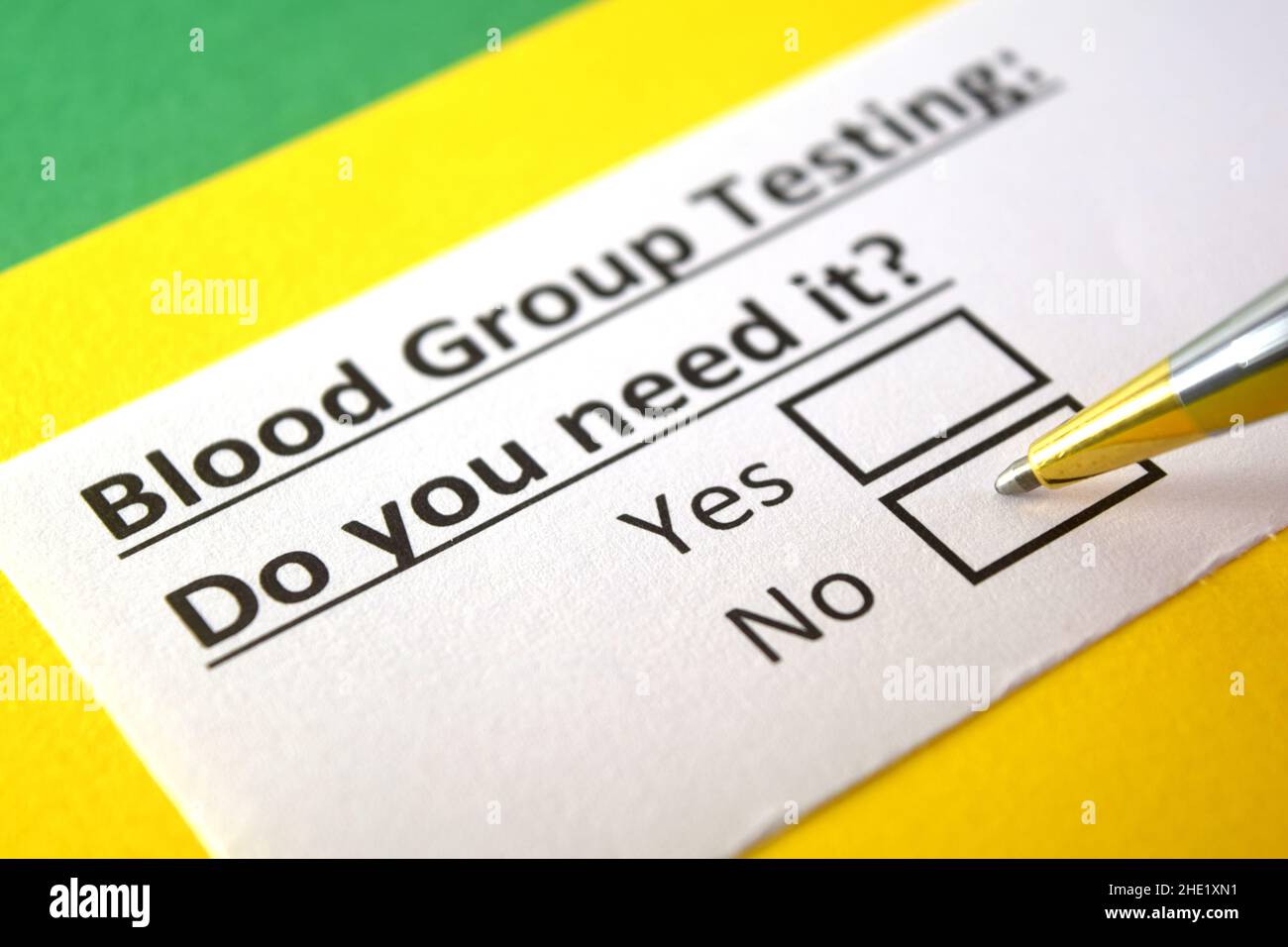 Blood group test hi-res stock photography and images - Alamy
