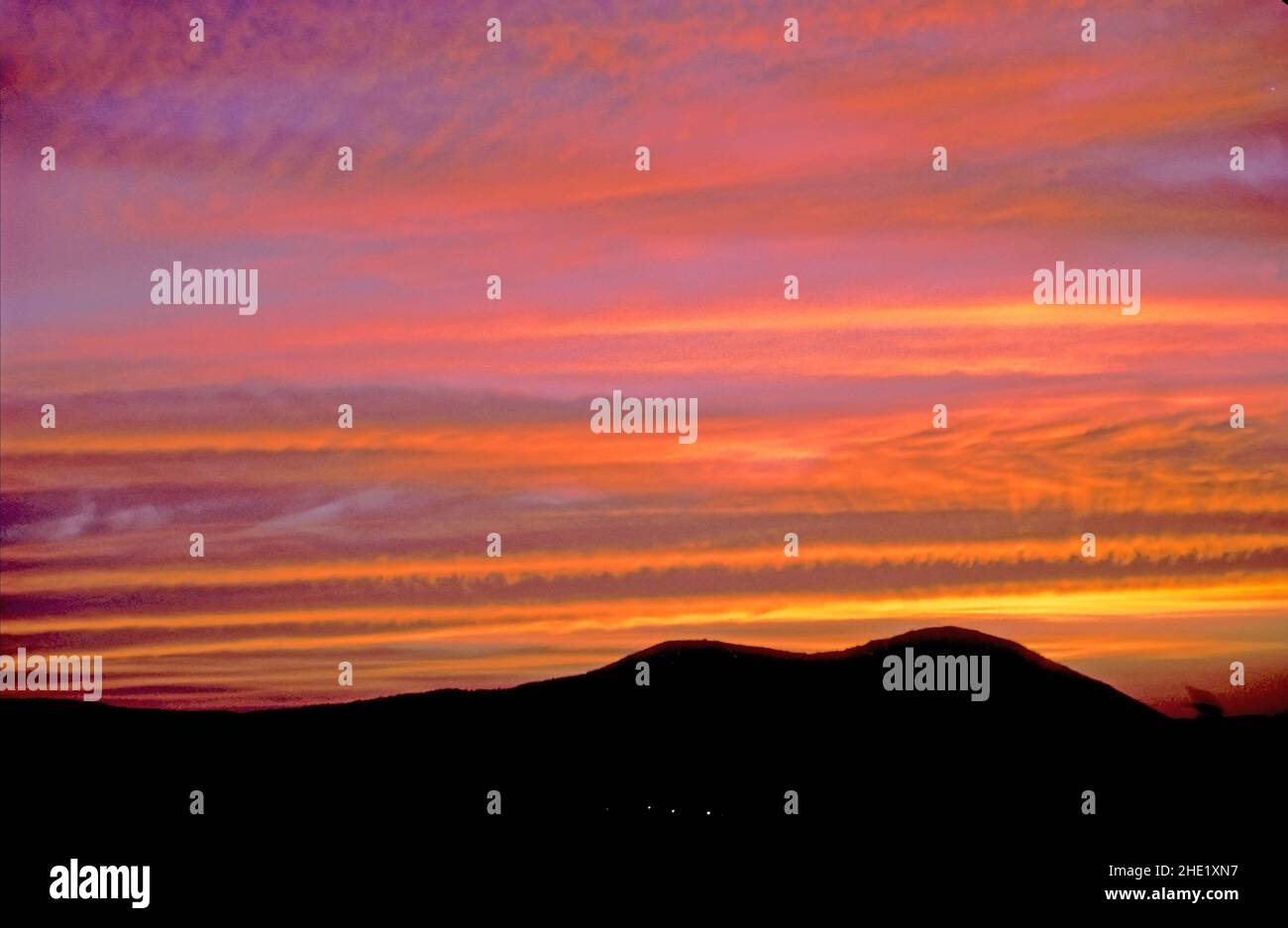 Sunset On mount Meron, Israel Stock Photo - Alamy