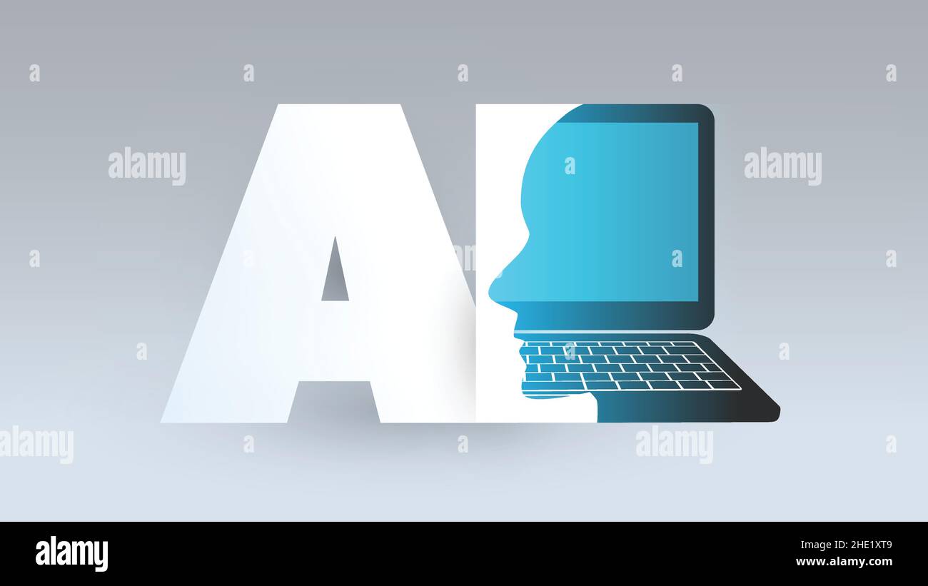 AI, Deep Learning and Future Technology Concept Design - Vector ...