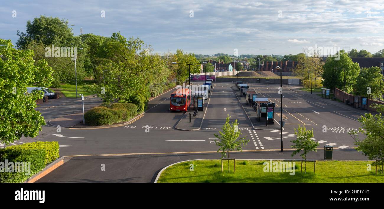 Lichfield Bus Station, Staffordshire Stock Photo - Alamy