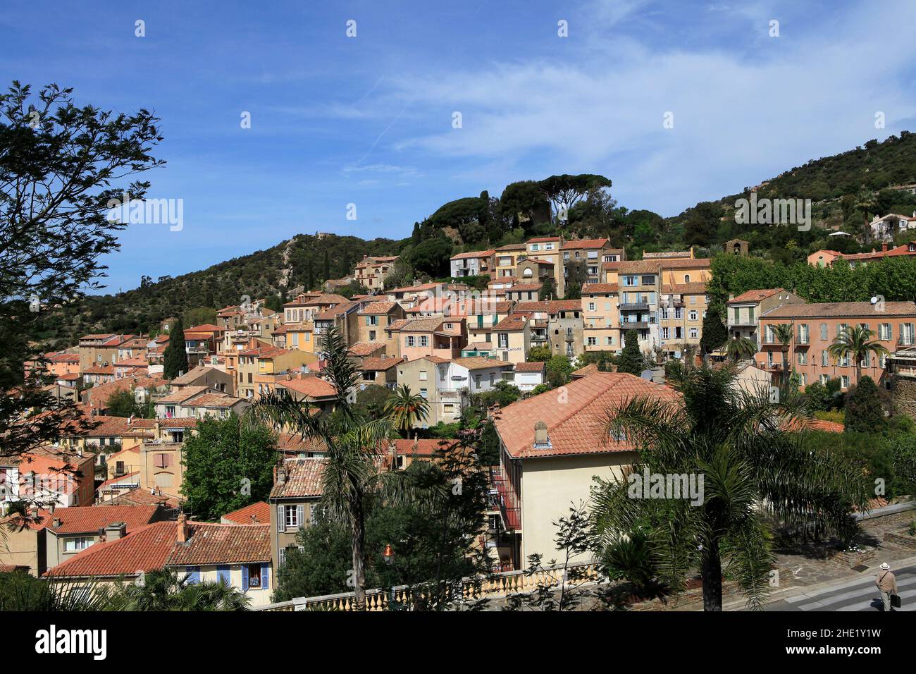 Bormes les mimosas village, french riviera, france Stock Photo - Alamy