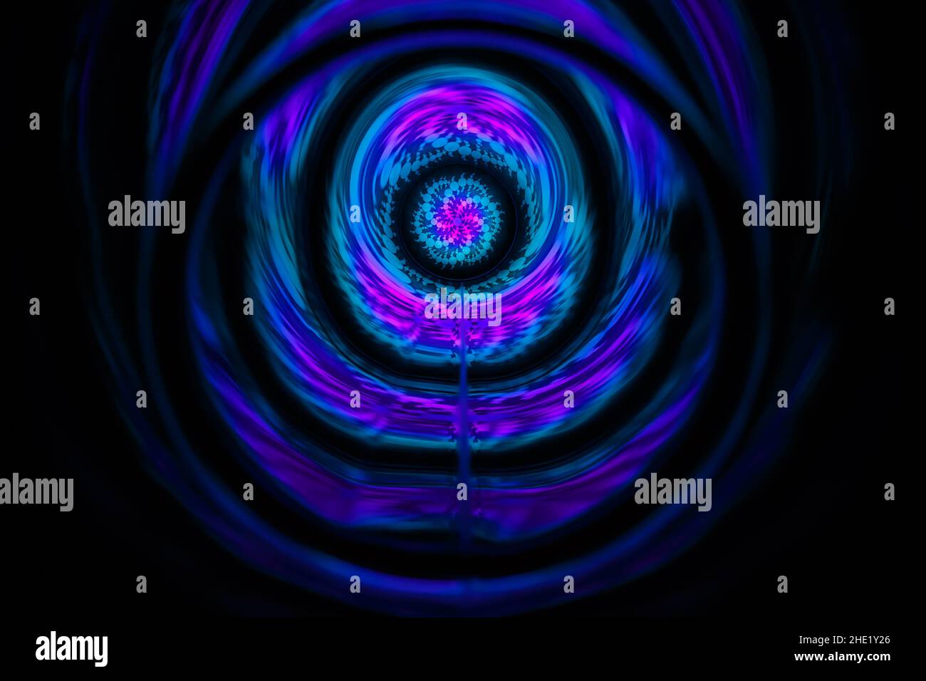 Sound waves in the visible full color in the dark Stock Photo - Alamy