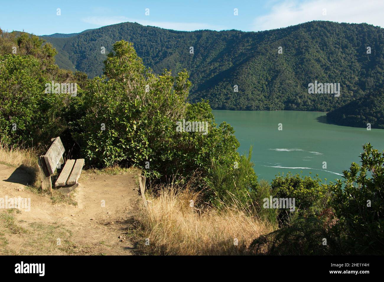 View of Pelorus Sound from Cullen Point Lookout on Queen Charlotte ...