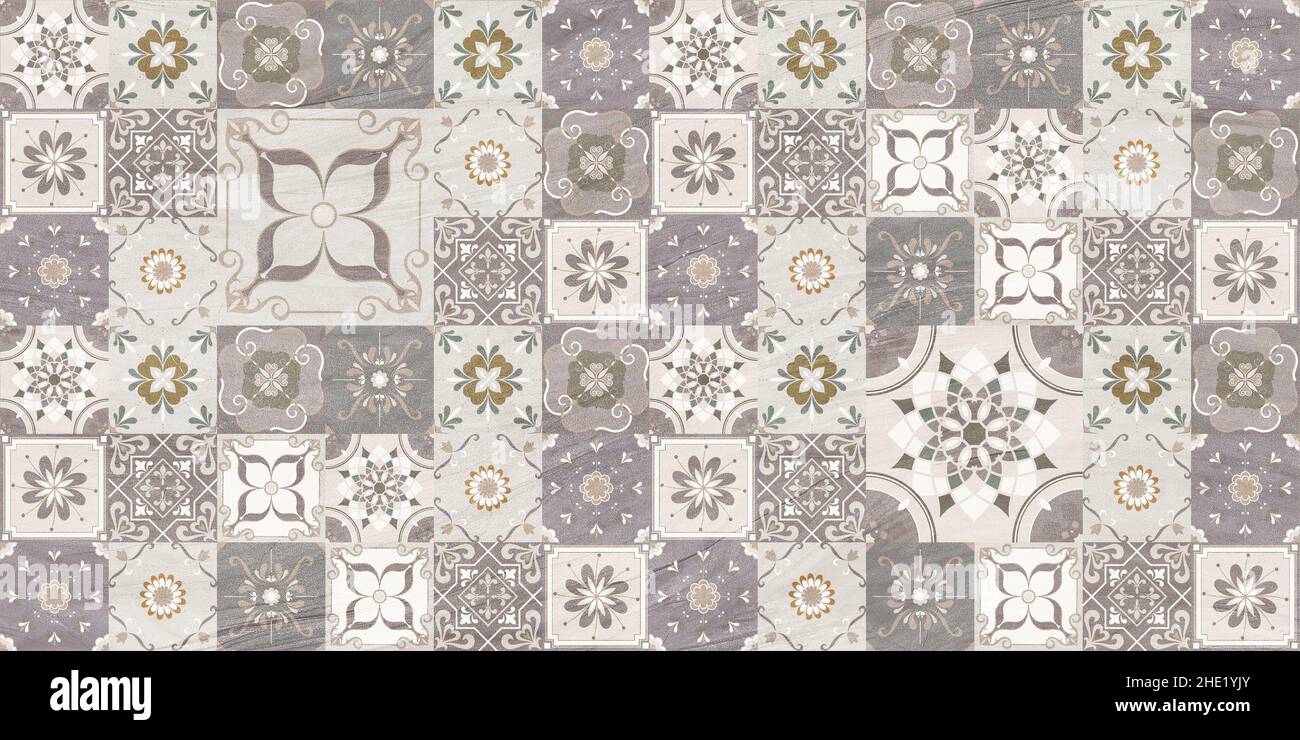 Seamless colorful patchwork Moroccan tile. motifs Majolica pottery tile ...