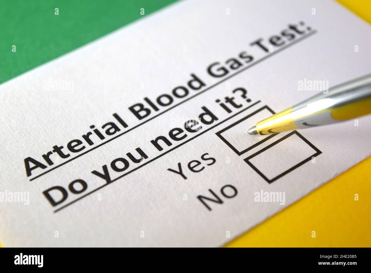 Arterial blood gas hi-res stock photography and images - Alamy