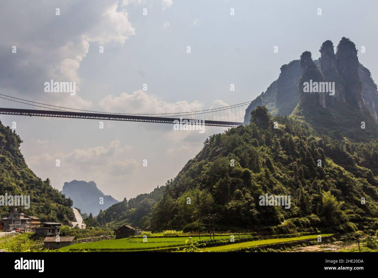 Aizhai suspension bridge hi-res stock photography and images - Alamy