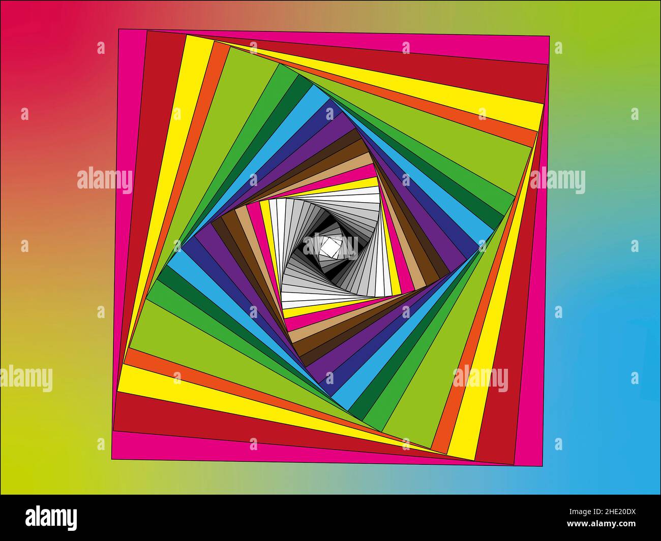 Ilustration graphics obtained as a result of a series of geometric ...