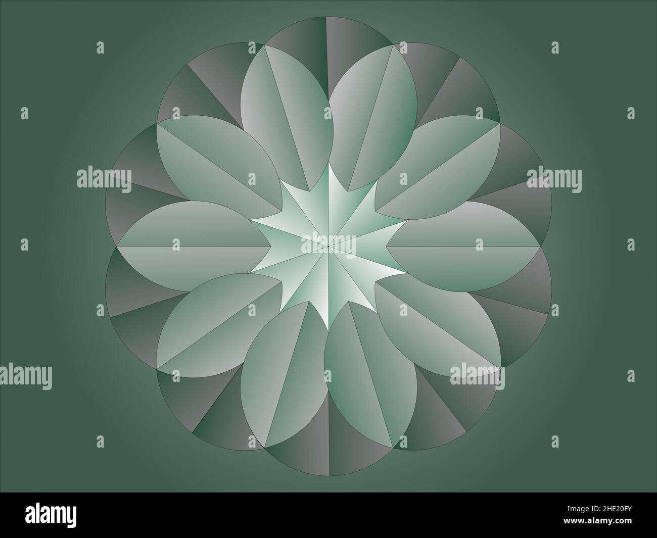 Ilustration obtained as a result of a series of geometric ...