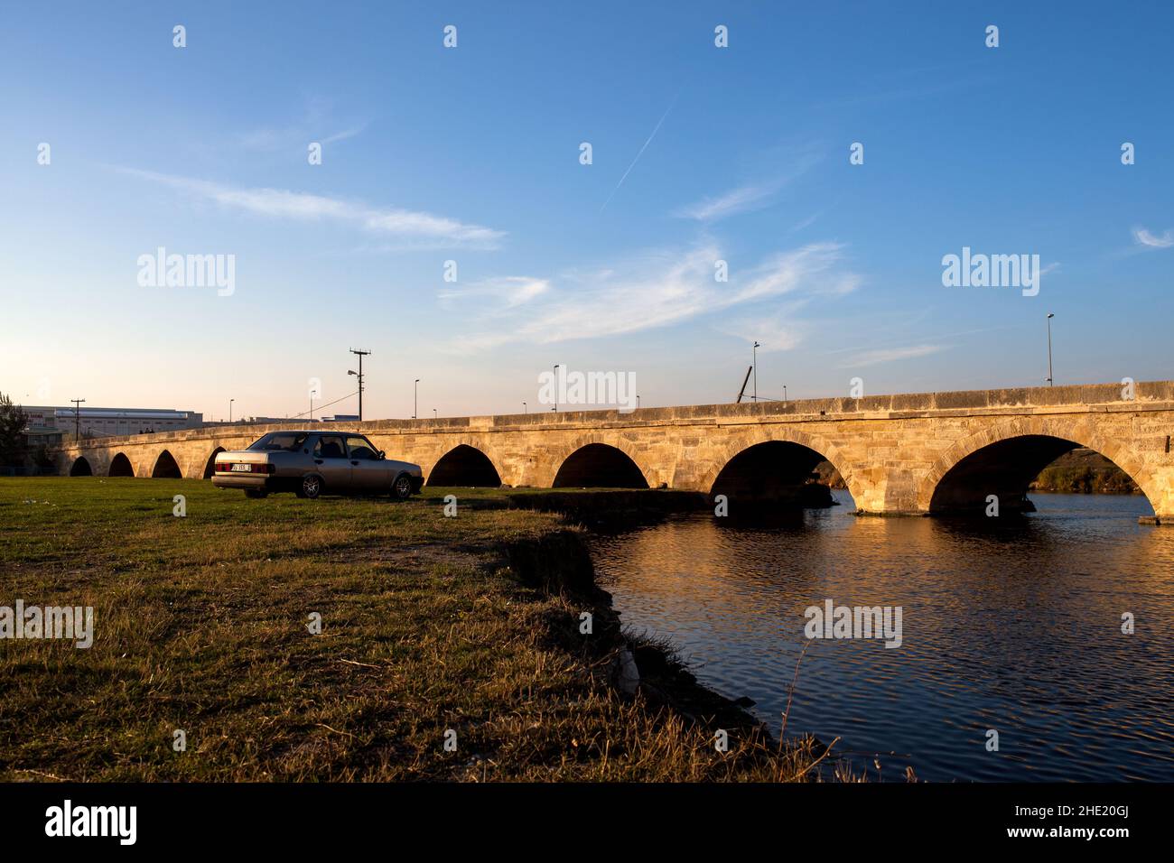 Istanbul,Turkey - 10-14-2013:View of the historical Mimar Sinan bridge ...