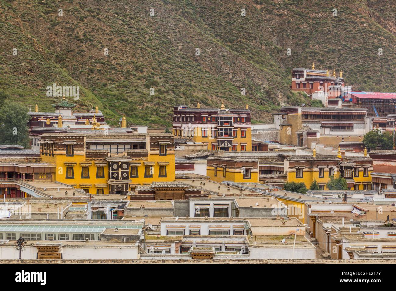 Labrang Monastery in Xiahe town, Gansu province, China Stock Photo - Alamy