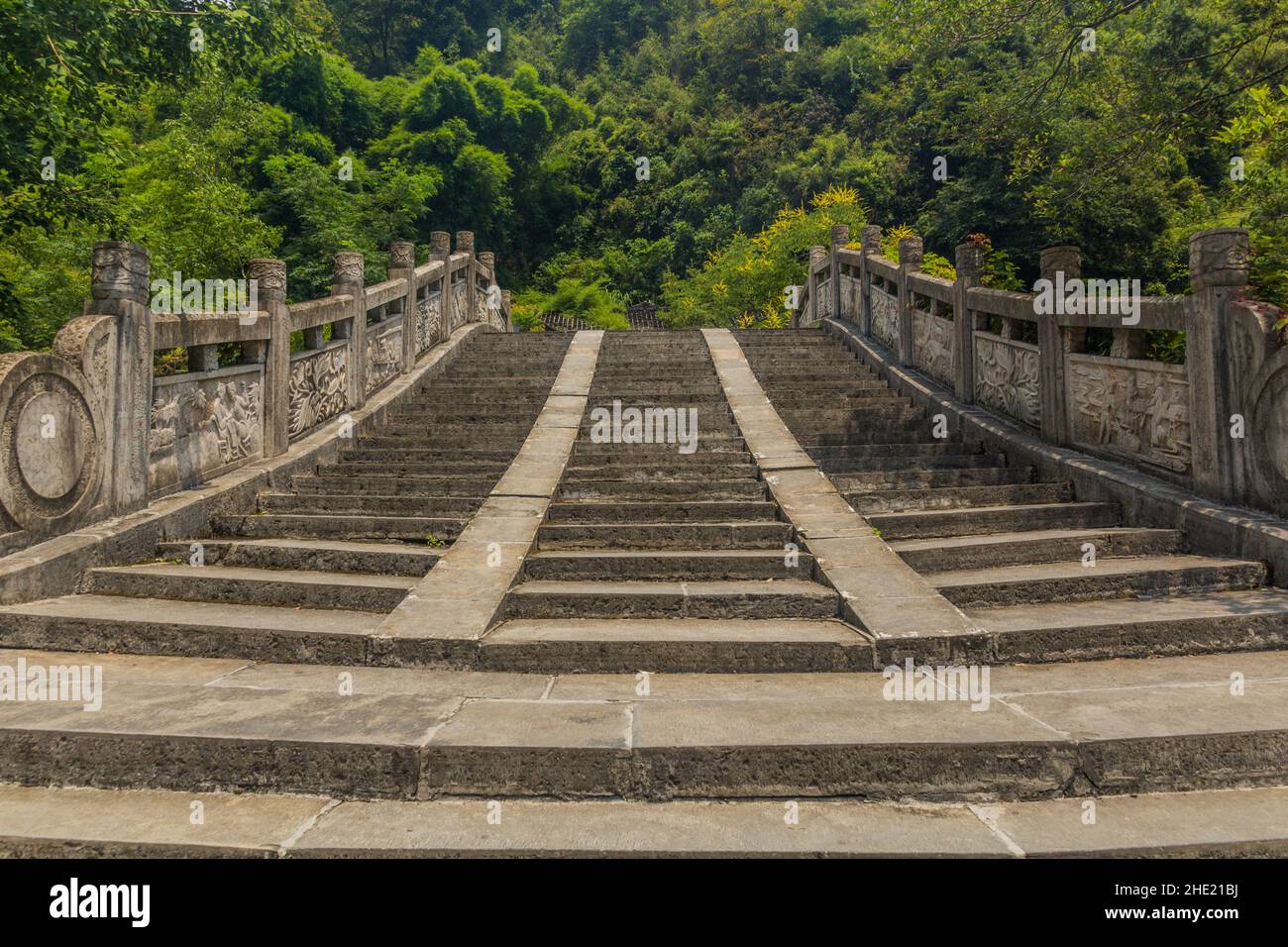 Old stone bridge near Dehang Miao village, Hunan province, China Stock ...