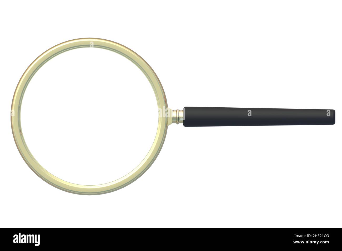 Optical magnifier isolated on white background. 3d render Stock Photo ...