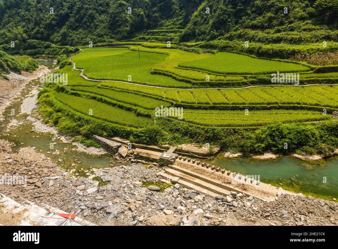 Hunan province rice field hi-res stock photography and images - Alamy