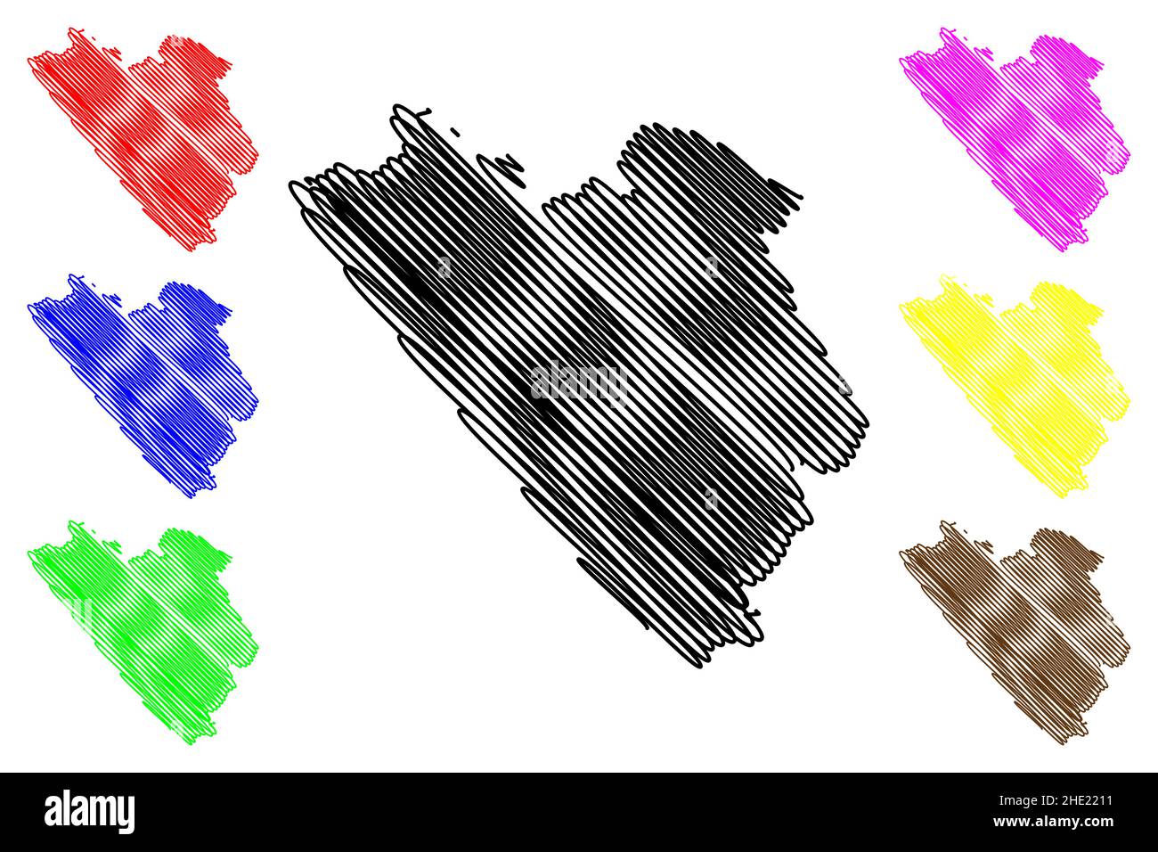 Thiruvananthapuram district (Kerala State, Republic of India) map ...