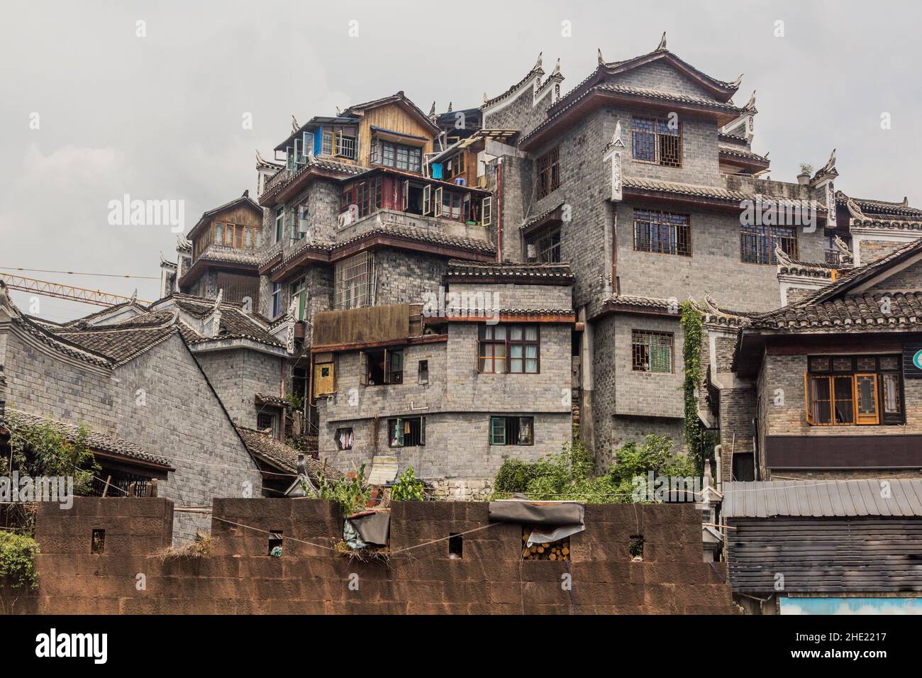 Old buildings in Fenghuang Ancient City, Hunan province, China Stock ...