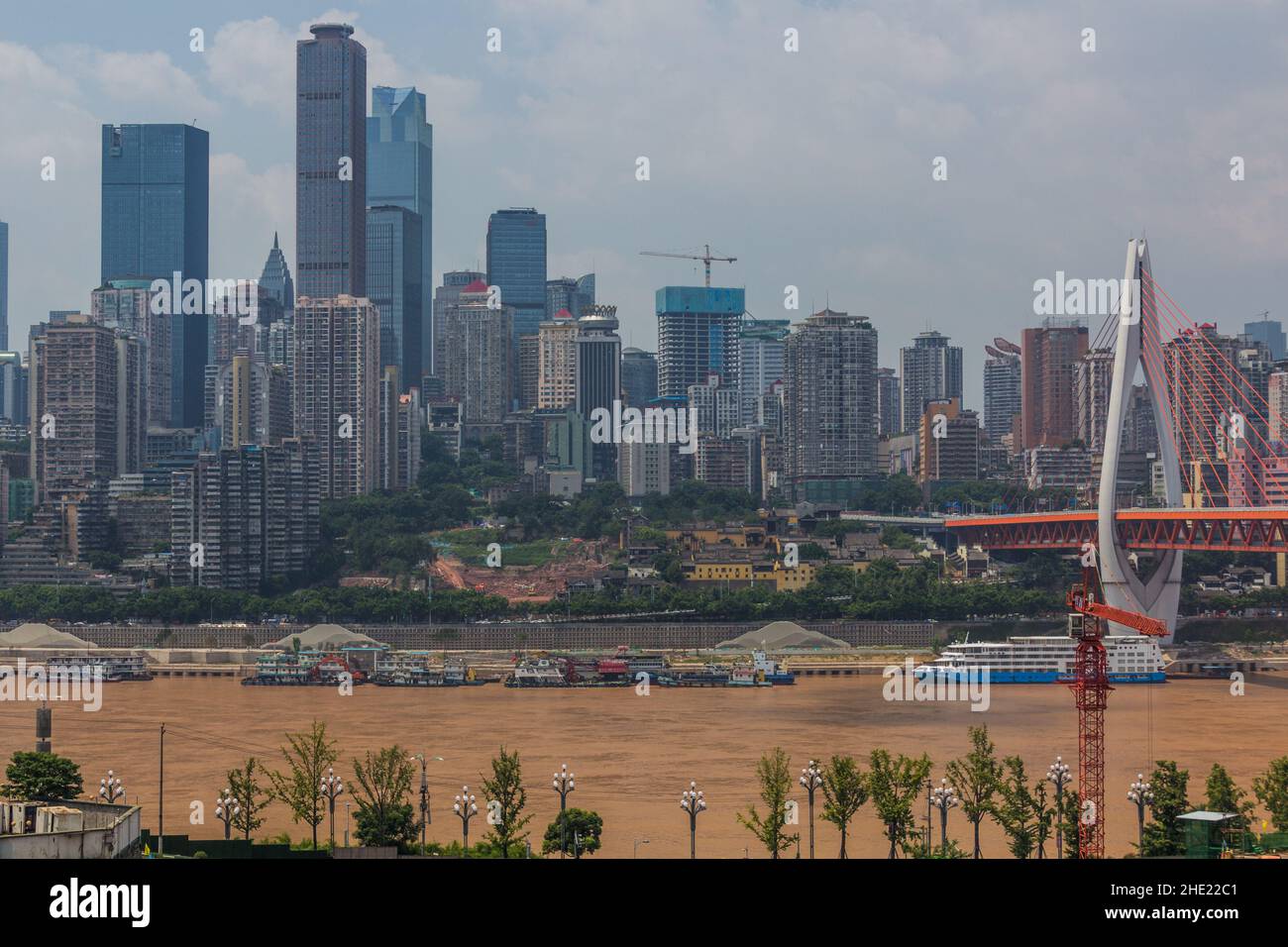 Skyline of Chongqing with Yangtze river, China Stock Photo - Alamy