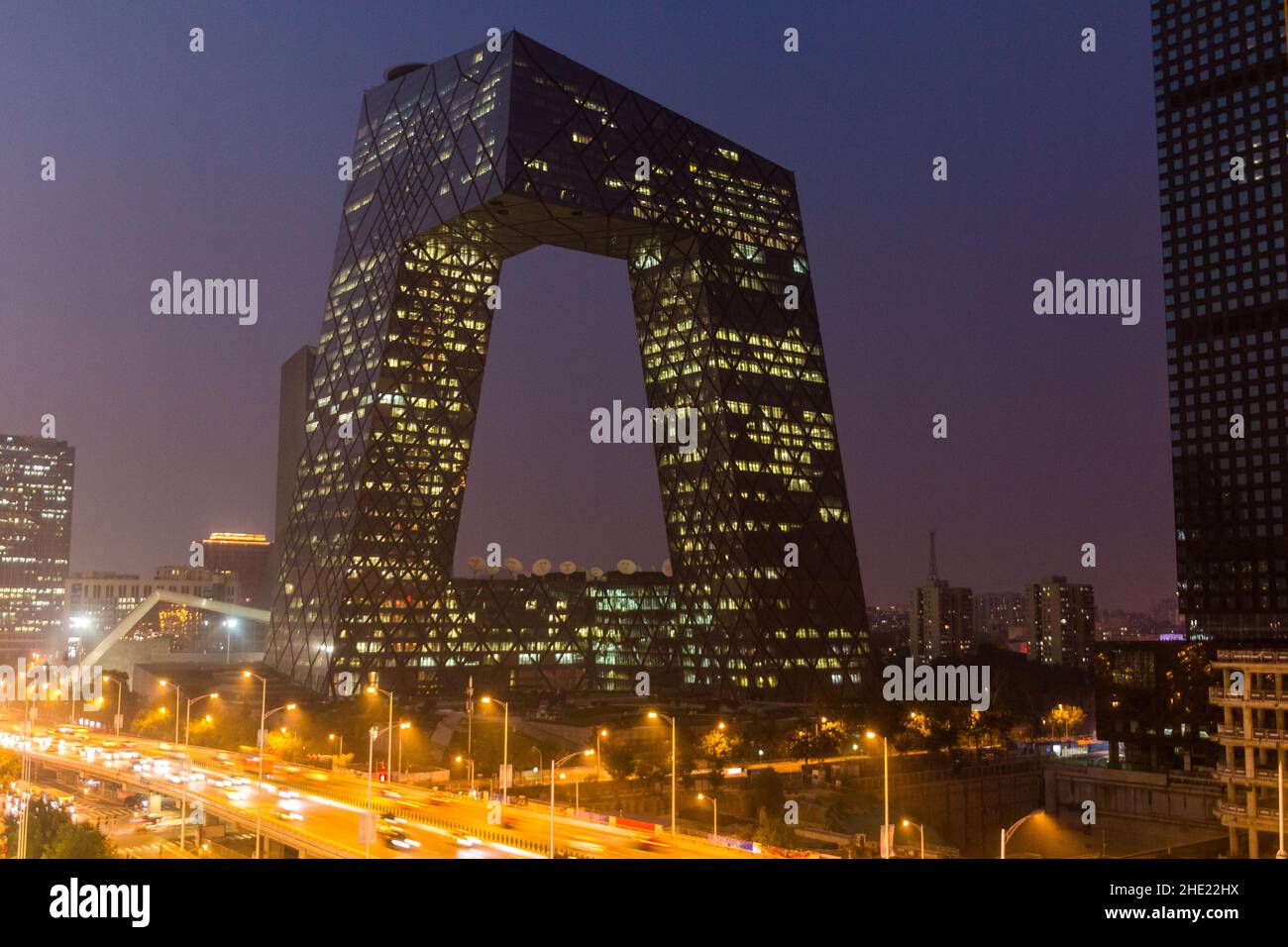 Asia china beijing lights highway hi-res stock photography and images ...