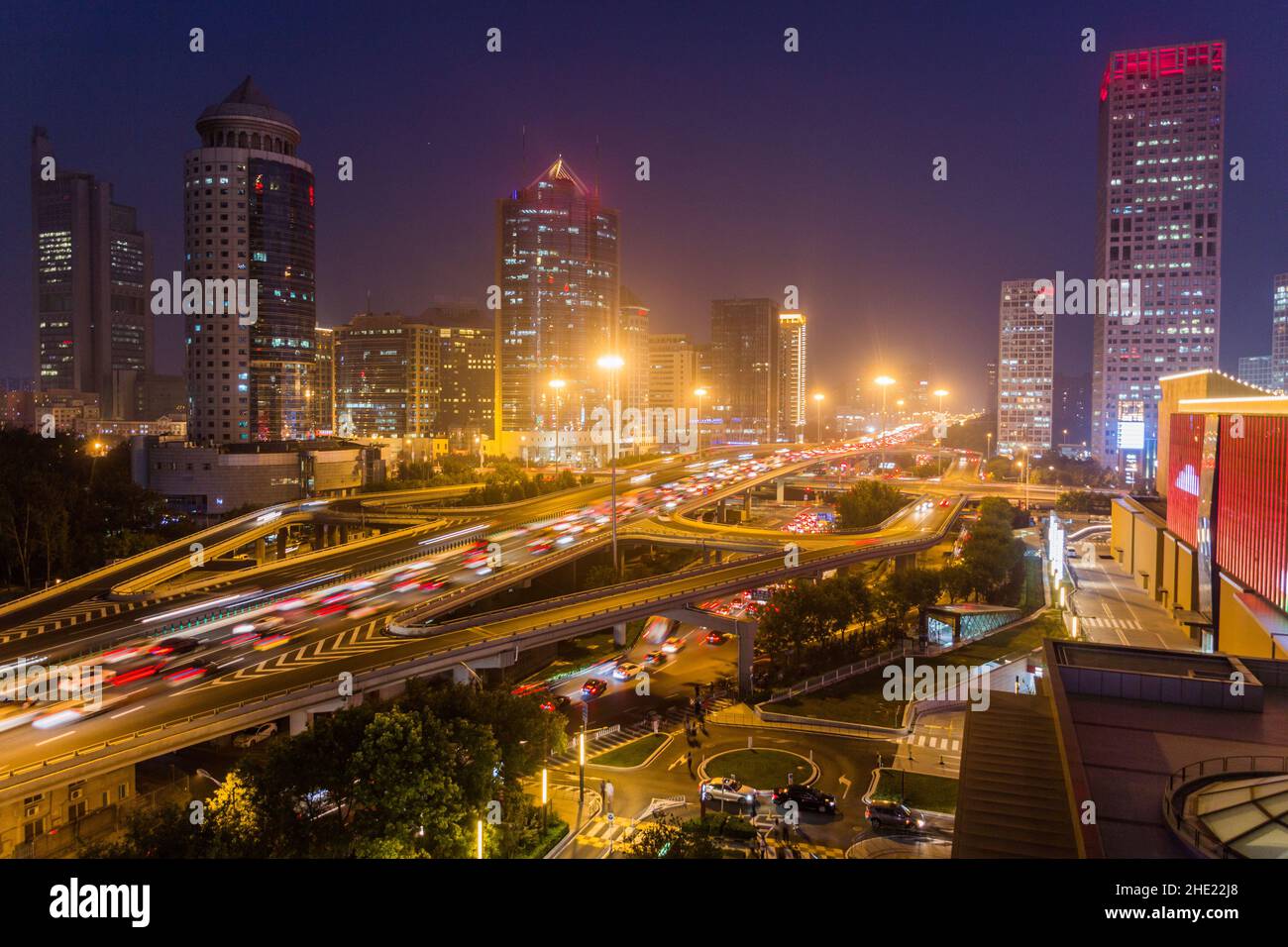 Beijing china traffic freeway hi-res stock photography and images - Alamy