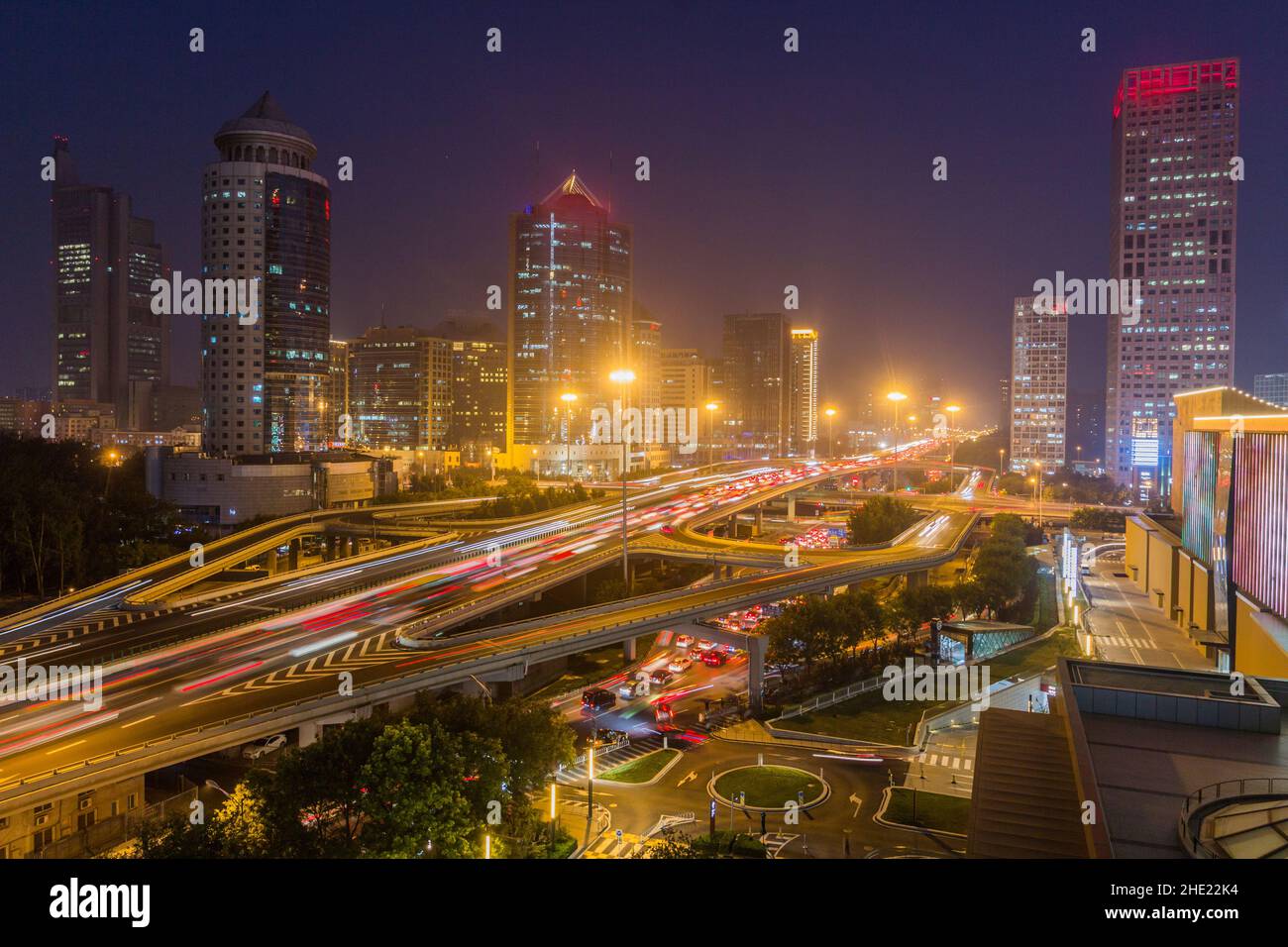 Beijing china traffic freeway hi-res stock photography and images - Alamy