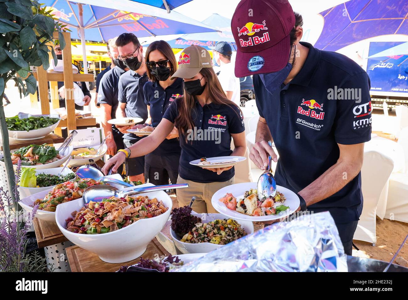 Red Bull barbecue atmosphere during the Rest Day of the Dakar Rally ...