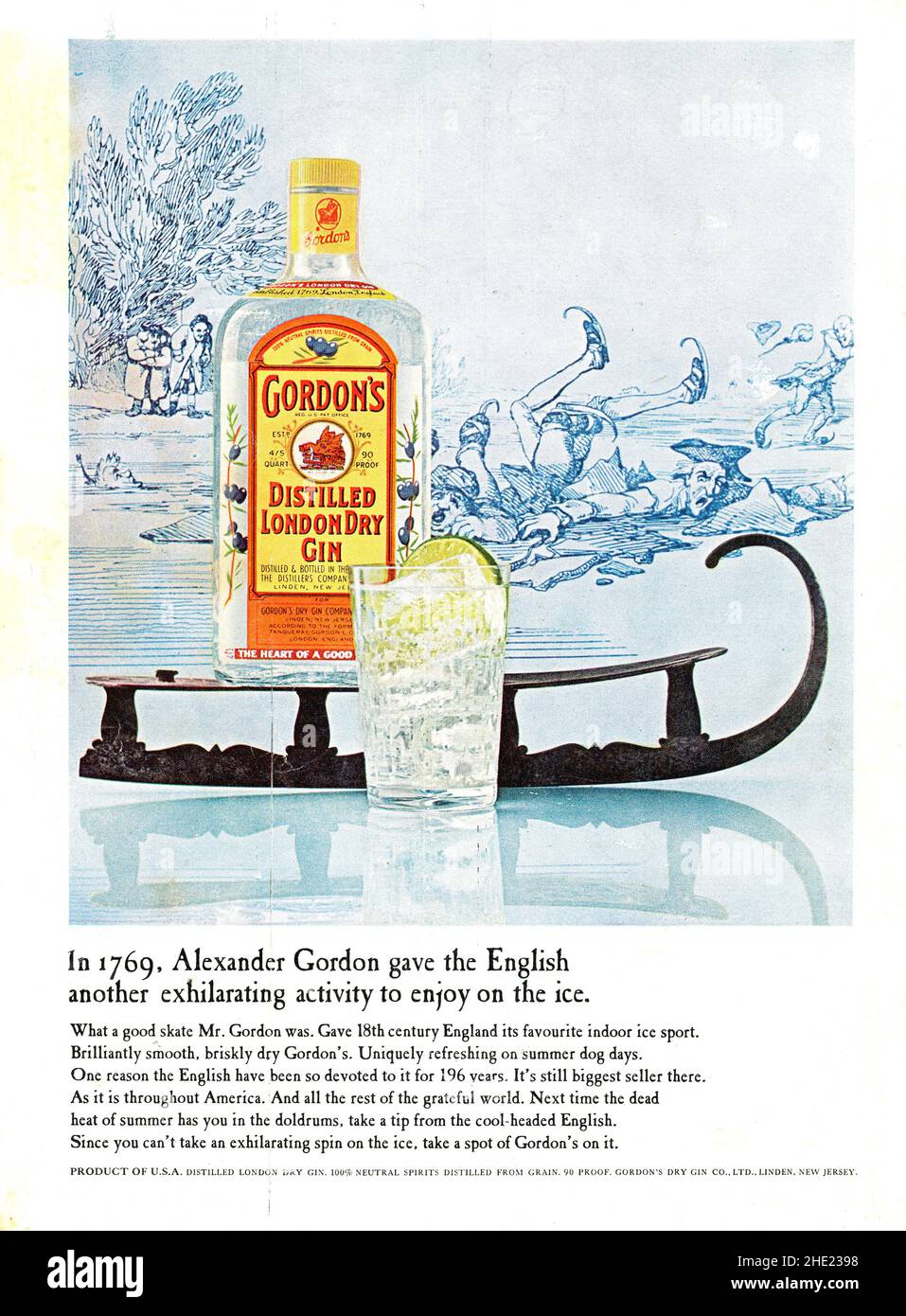 Gordon's gin advert hi-res stock photography and images - Alamy