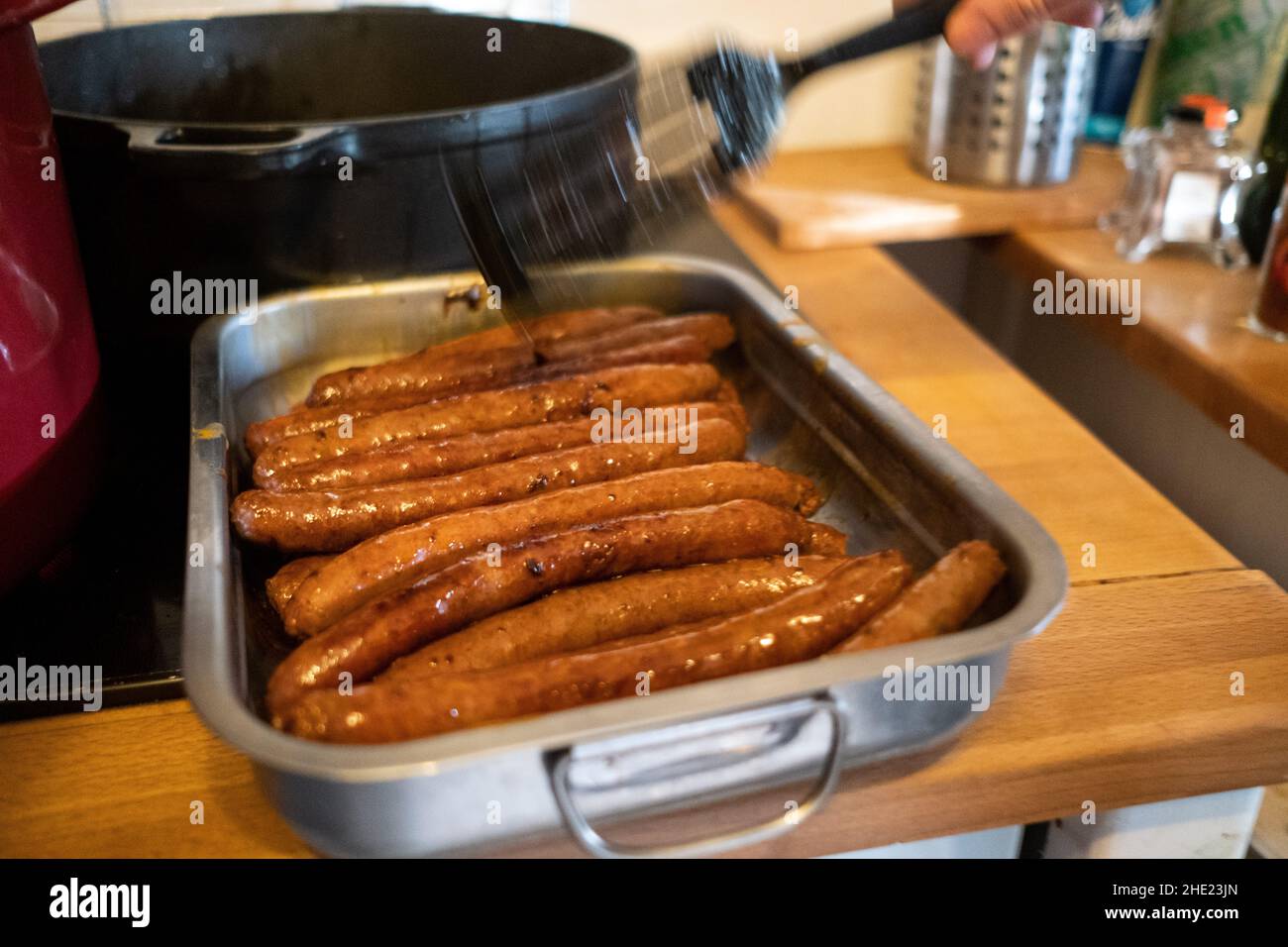 France, Brittany, Quevert, 2020-12-31. New Year's Eve party, or Saint ...